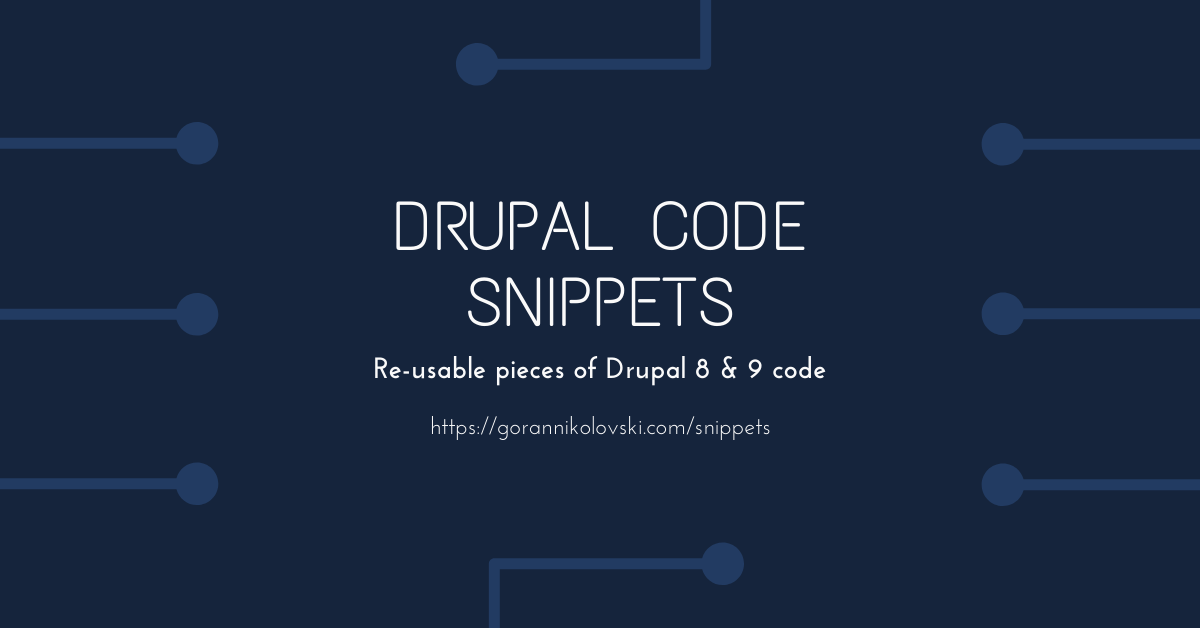 Snippets | Goran Nikolovski