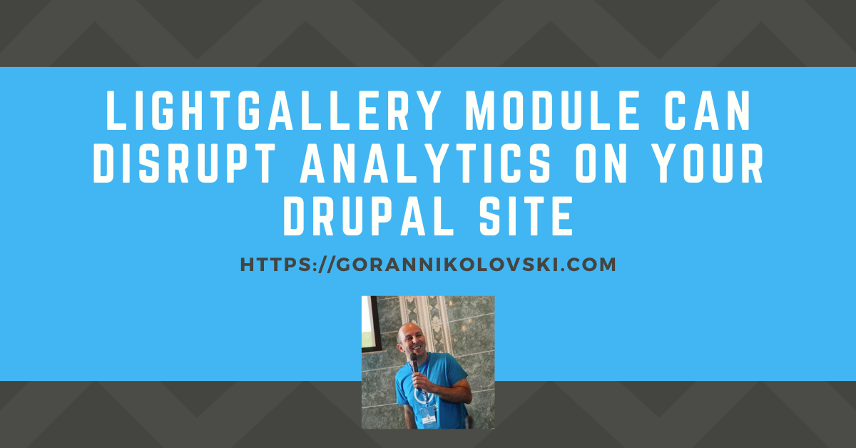 Lightgallery module can disrupt analytics on your Drupal site