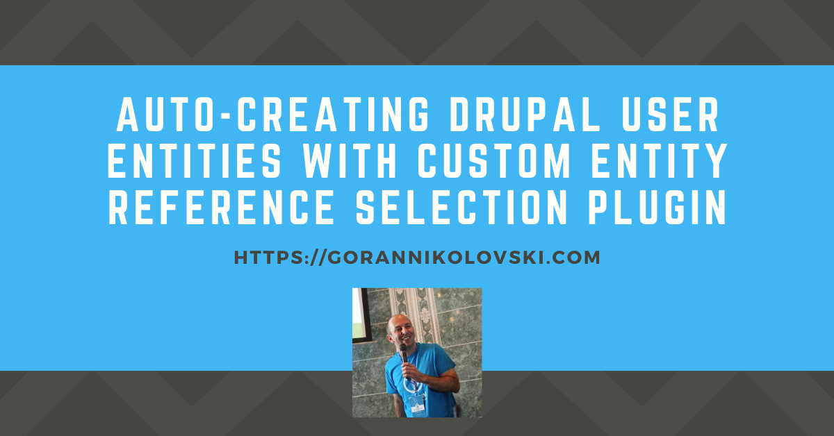 Auto Creating Drupal User Entities With Custom Entity Reference