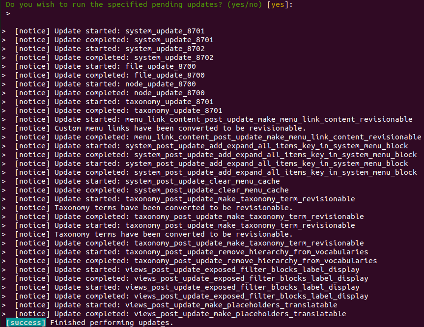 Taxonomy post update make taxonomy term revisionable fails Taxonomy post update make taxonomy term revisionable fails